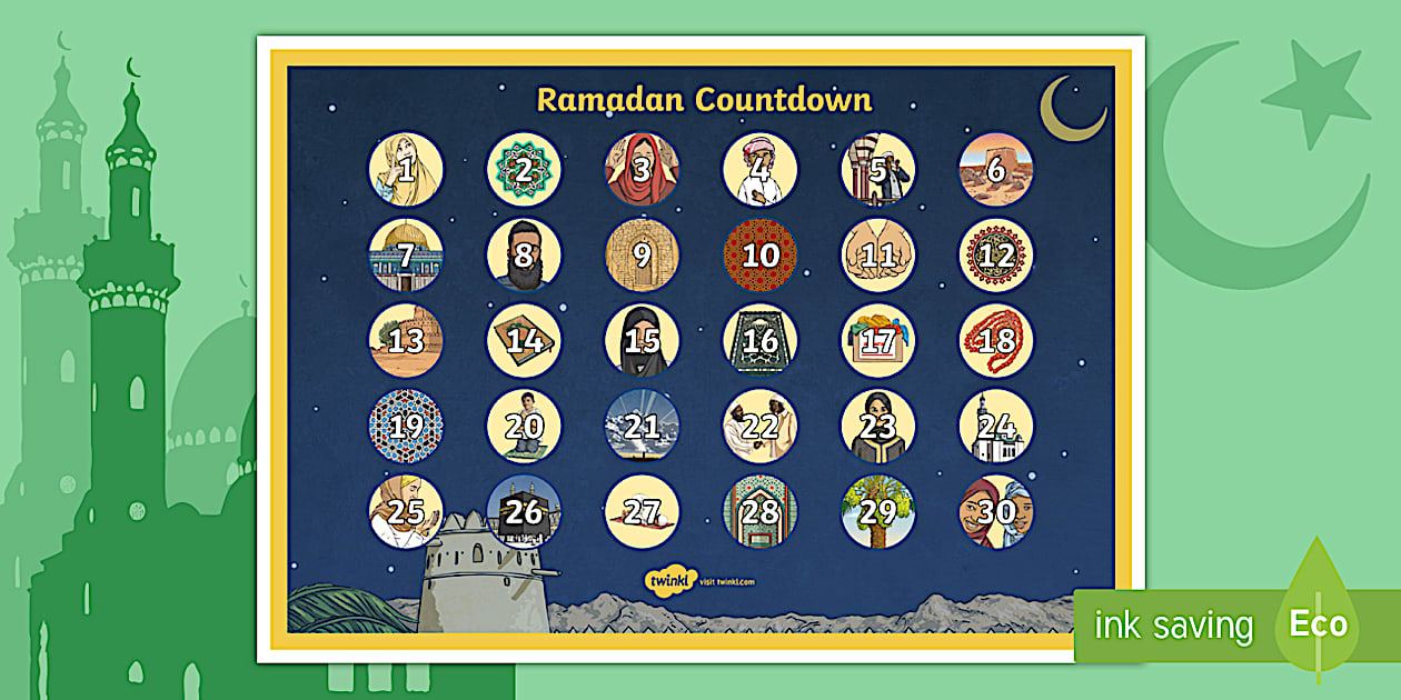 Ramadan Countdown Display Poster | Twinkl Resources - Twinkl