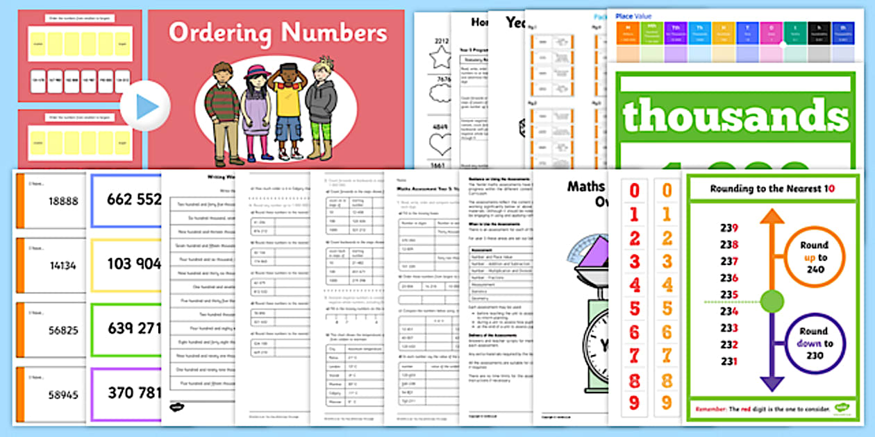 Top 10 Year 5 Place Value Resource Pack (teacher made)