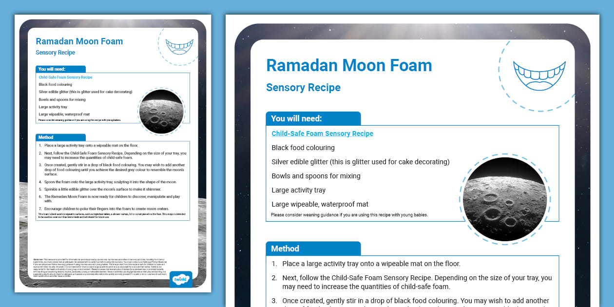 Taste-Safe Ramadan Moon Foam Sensory Recipe (Teacher-Made)