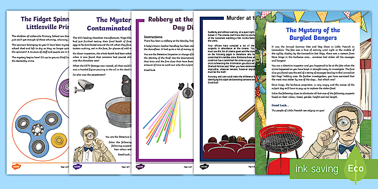 Maths Classroom Mystery Games Pack - KS1 Maths Resource