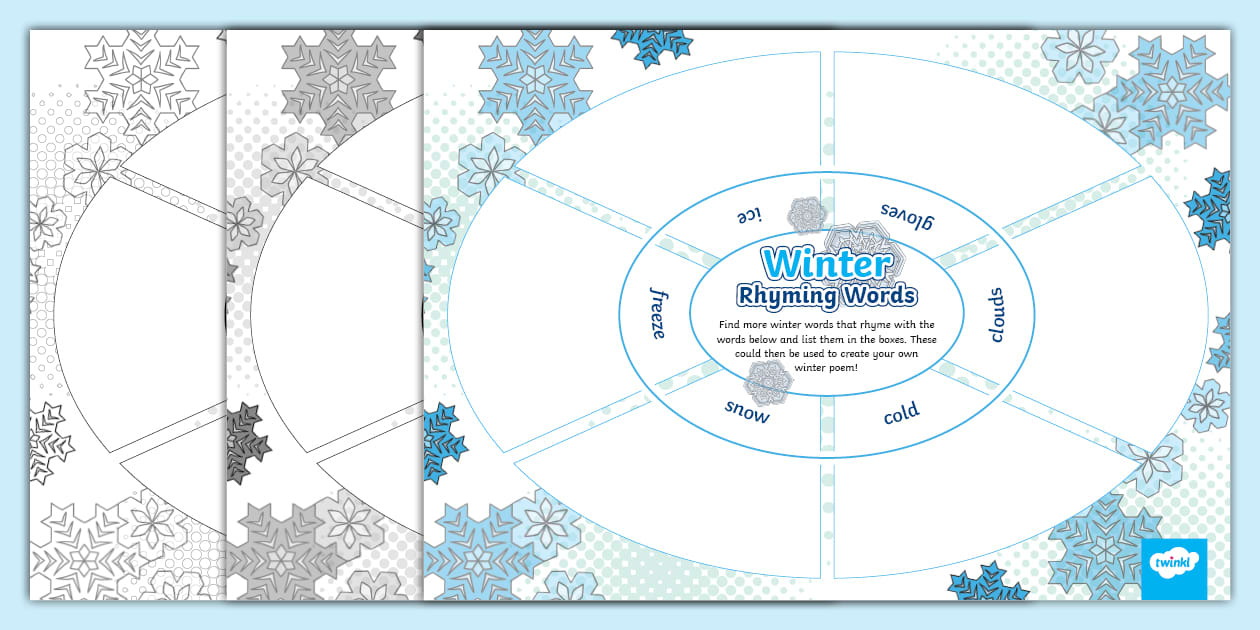 Winter Rhyme Around the Table (teacher made) - Twinkl