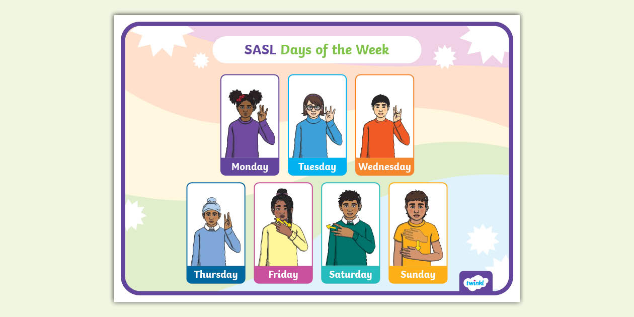 SASL Signs - Twinkl South Africa - Teaching Resources
