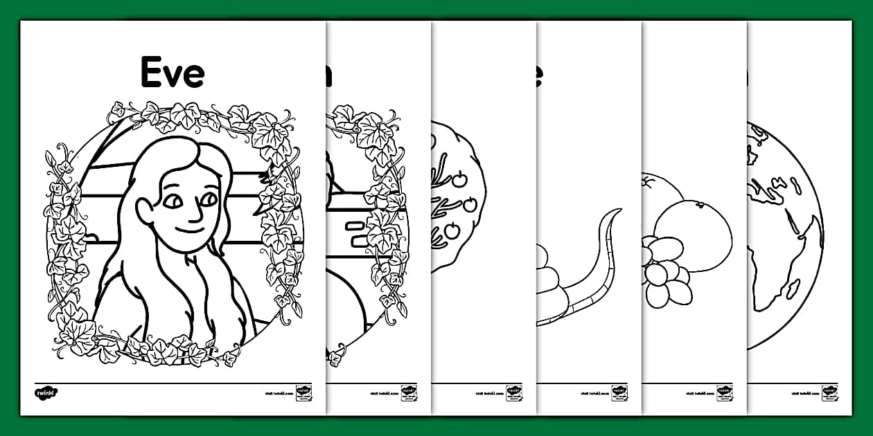 Adam and Eve Coloring Sheets | Old Testament | Twinkl USA