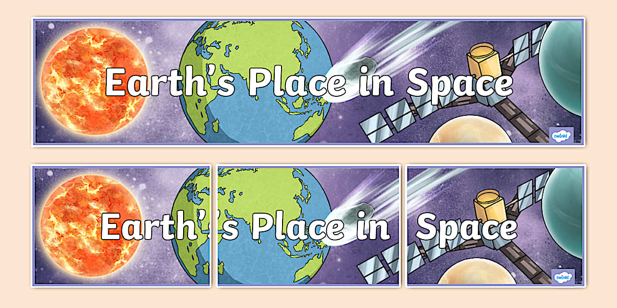 Earth's Place In Space Display Banner | Science | Twinkl