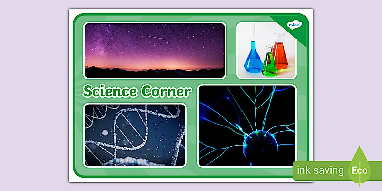 Science Corner Display Poster (teacher made) - Twinkl