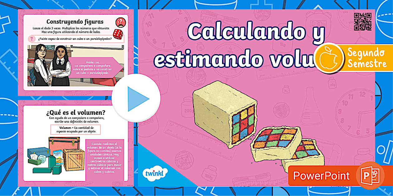 PowerPoint: Calculando el Volumen (teacher made) - Twinkl