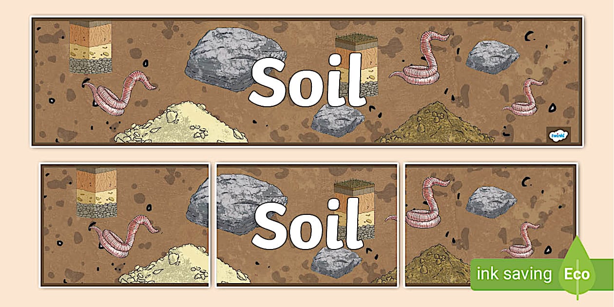 Soil Display Banner (teacher made) - Twinkl