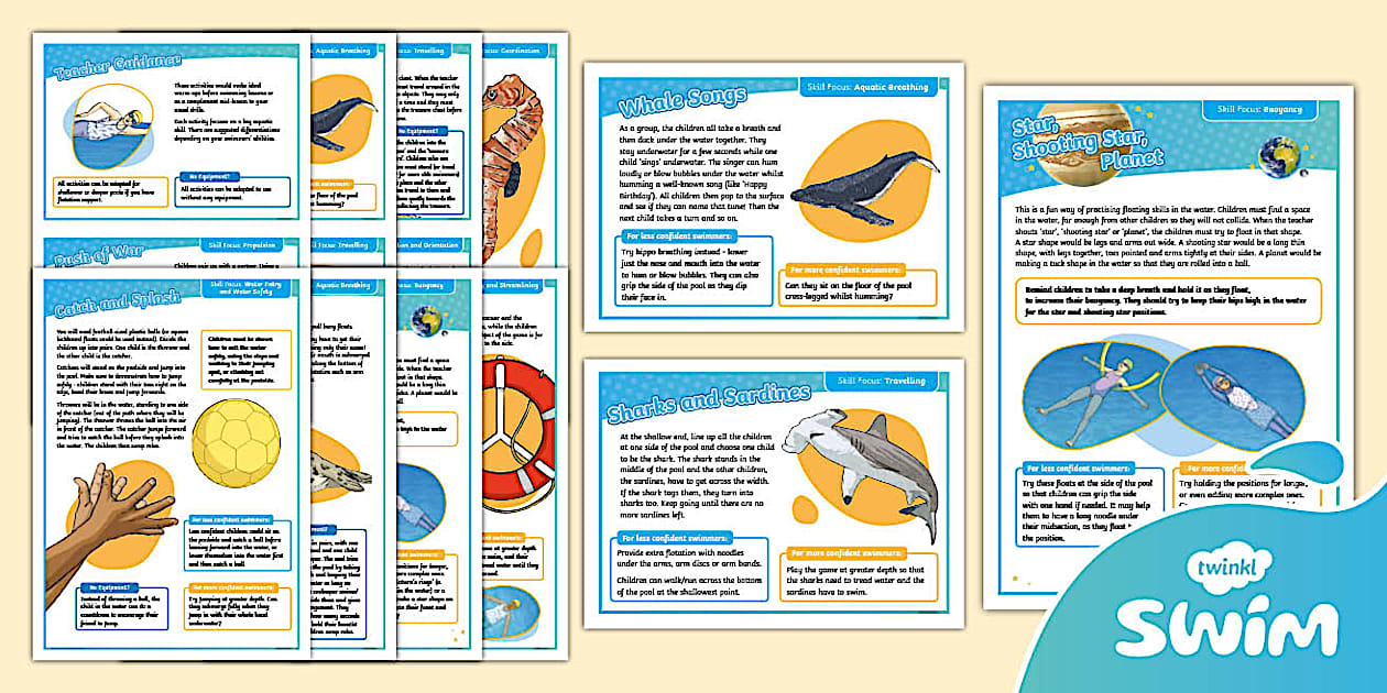 PE Swimming Games - Swimming Resource -Twinkl Move - Twinkl