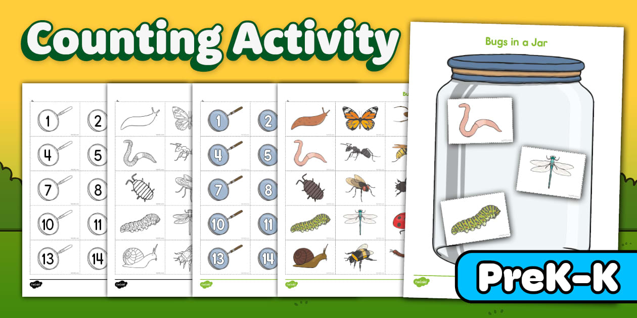 Bugs in a Jar Counting Activity