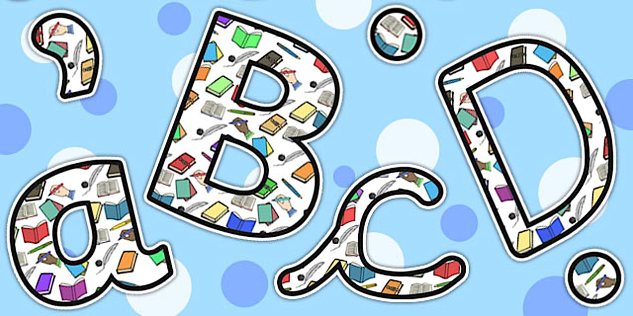 Editable Writing A4 Display Lettering (teacher made)