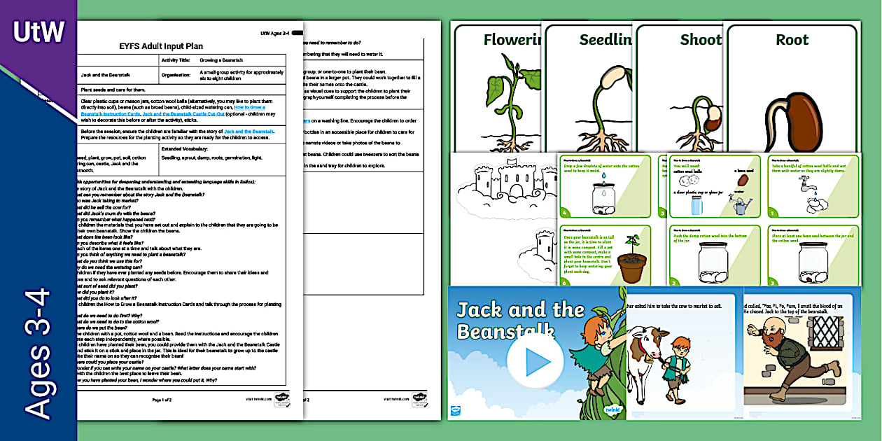 EYFS Growing a Beanstalk Adult Input Planning Pack - Twinkl