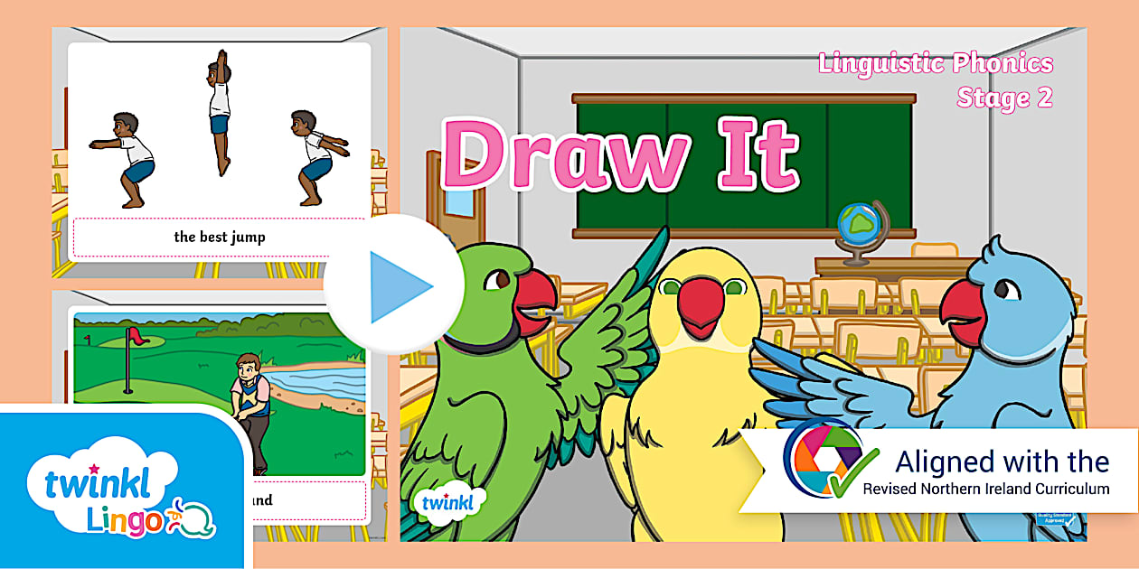 Linguistic Phonics Stage 2 Draw It PowerPoint (teacher made)