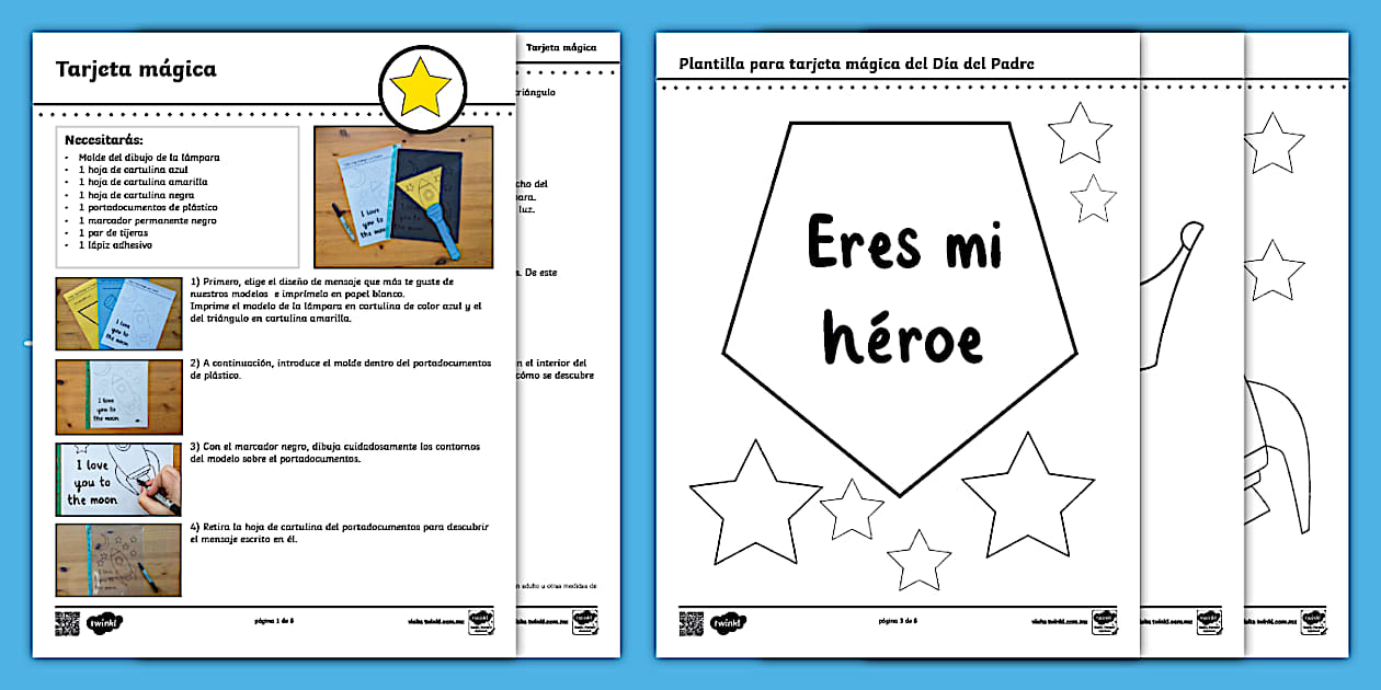 Día del Padre -Tarjeta (teacher made) - Twinkl