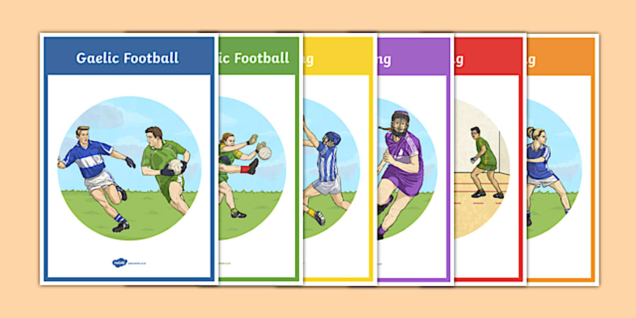 Official Games of the GAA Display Posters and Colouring Sheets