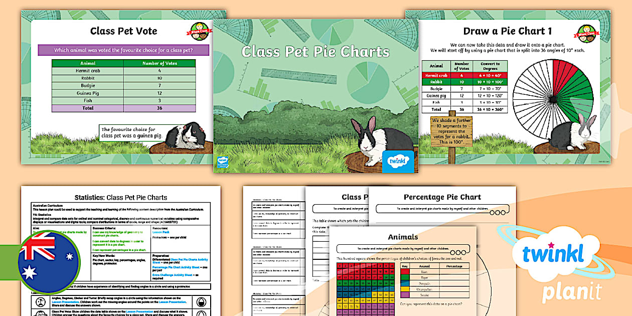 Year 6 Statistics: Pie Charts Lesson 3 (teacher made)