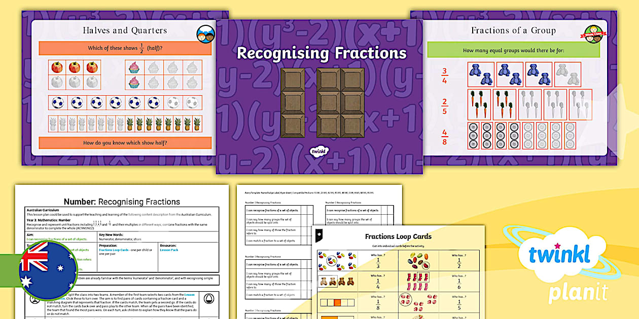 Year 3 Number: Recognise Fractions of a Set (1) Lesson