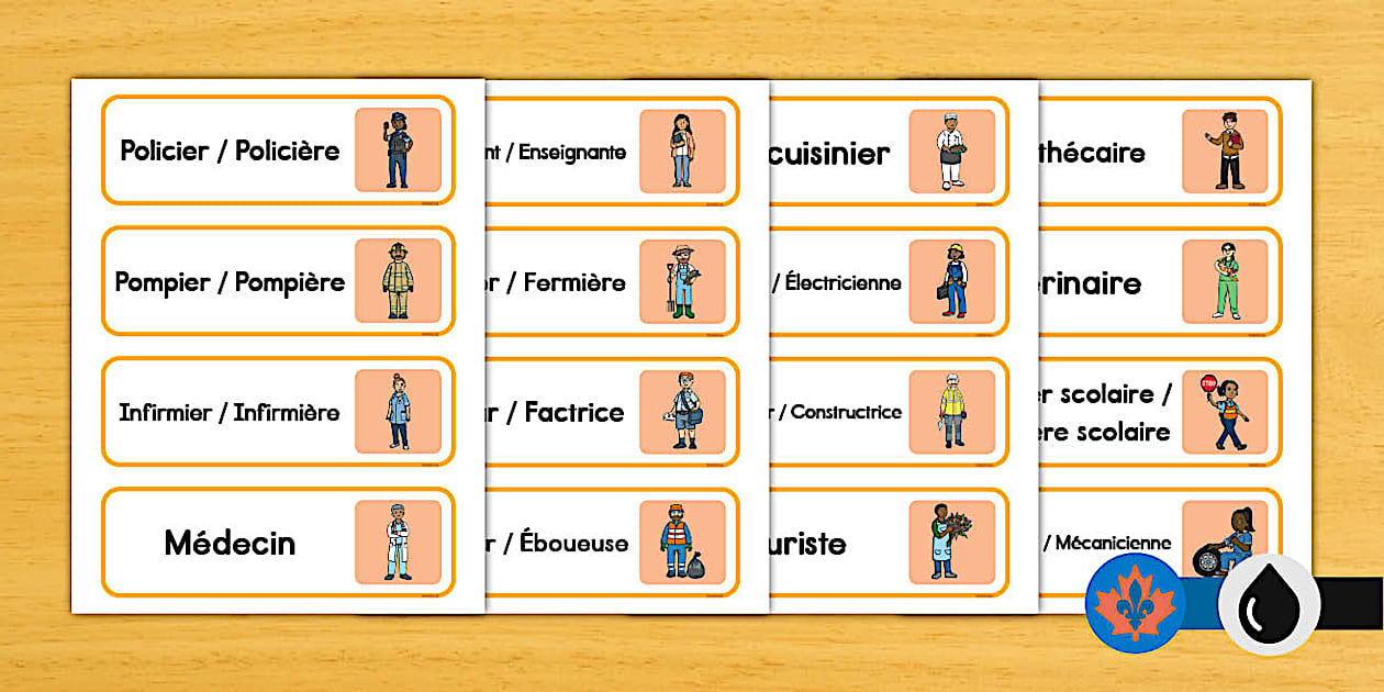 Ma Communauté | Cartes de vocabulaire des métiers - Twinkl