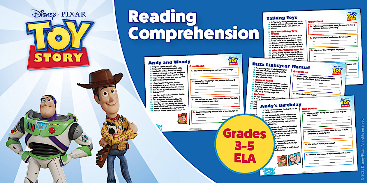 Toy Story: 60-Second Reading Passages and Comprehension