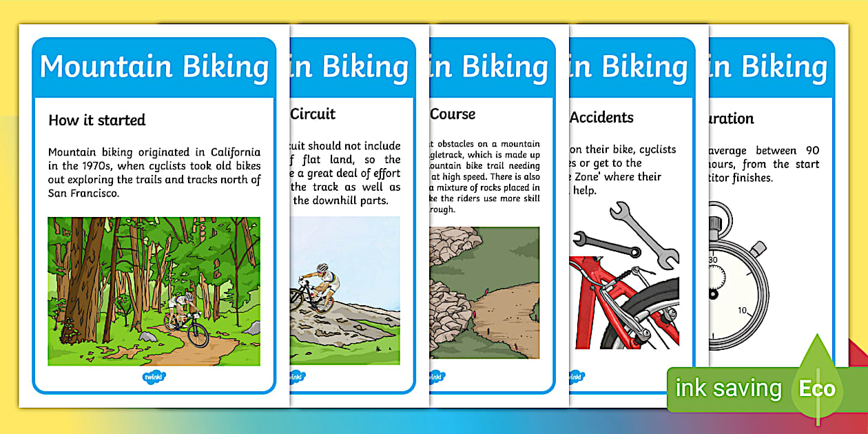 Mountain Biking Display Facts (teacher made) - Twinkl