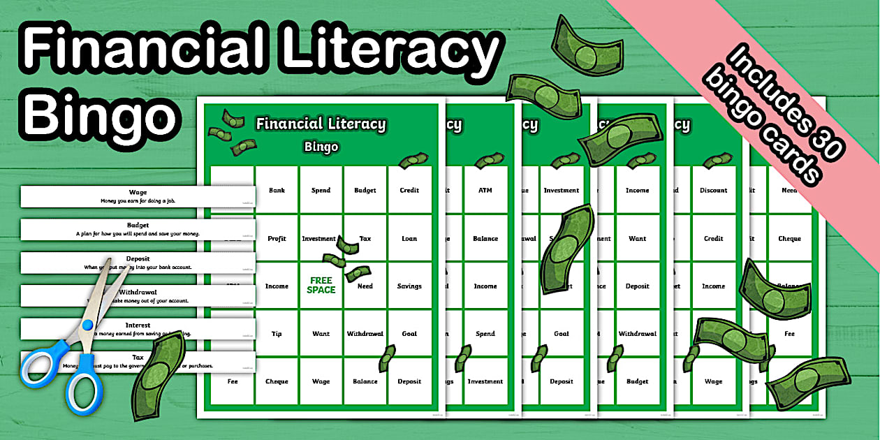 Financial Literacy Bingo Game