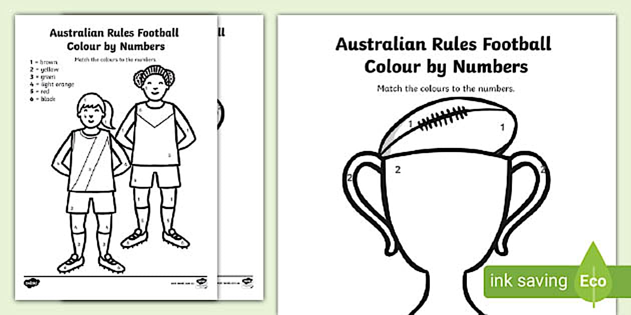 AFL Colour by Number (صُمم من قبل مُختصّين)