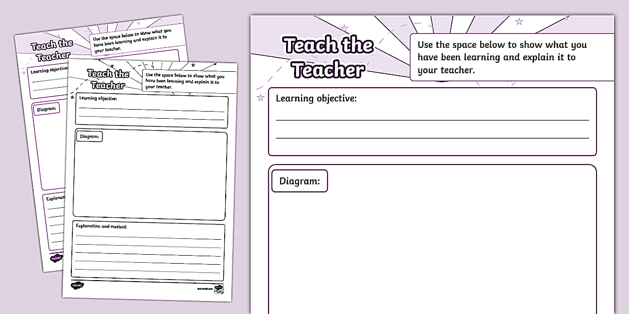 Teach the Teacher Template (Teacher-Made) - Twinkl