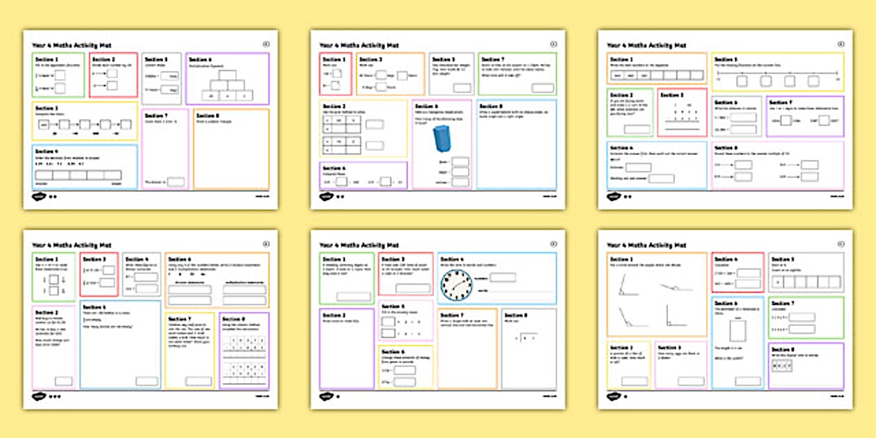 Year 4 Autumn 2 Maths Activity Mats (teacher made) - Twinkl