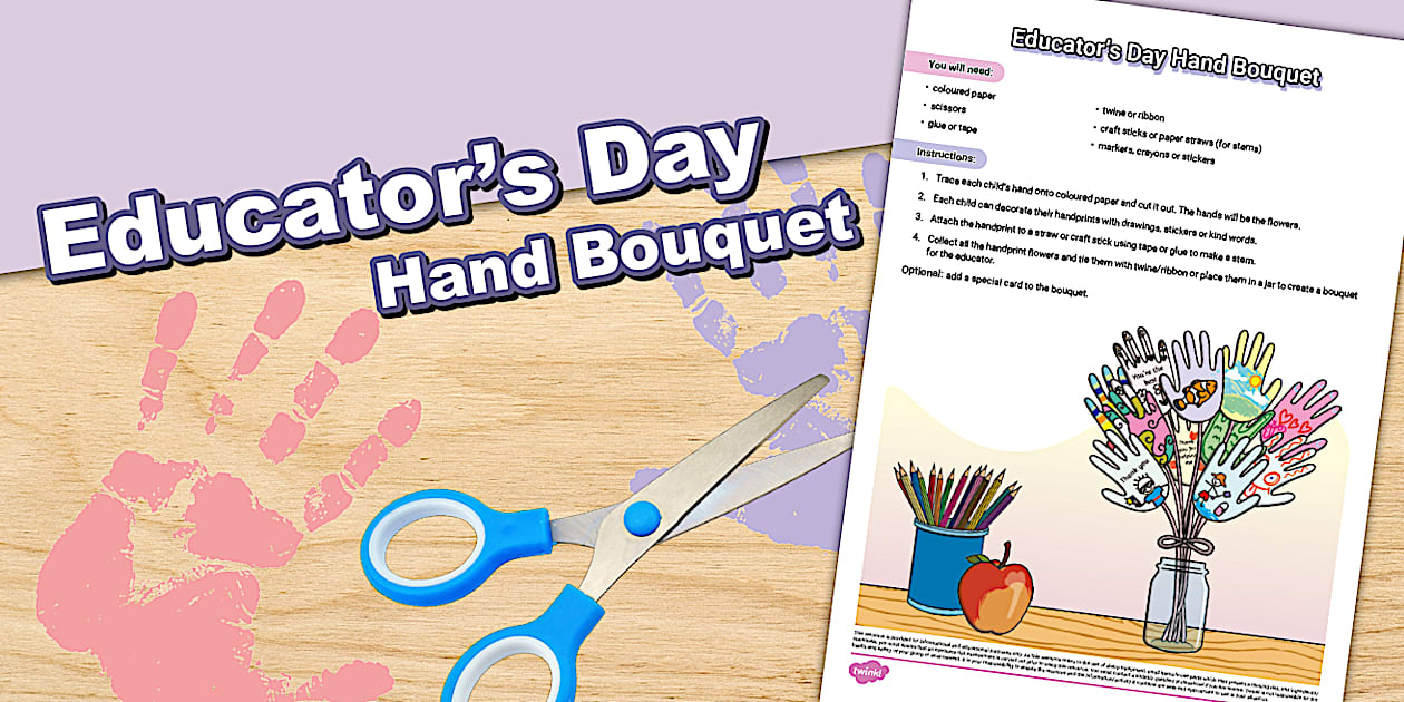 Educator's Day Hand Bouquet - Happy Educator's Day