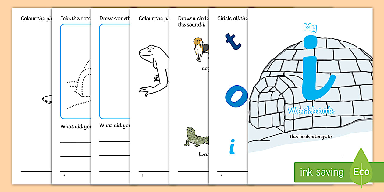 Precursive My 'i' Workbook (cursive) (teacher made) - Twinkl