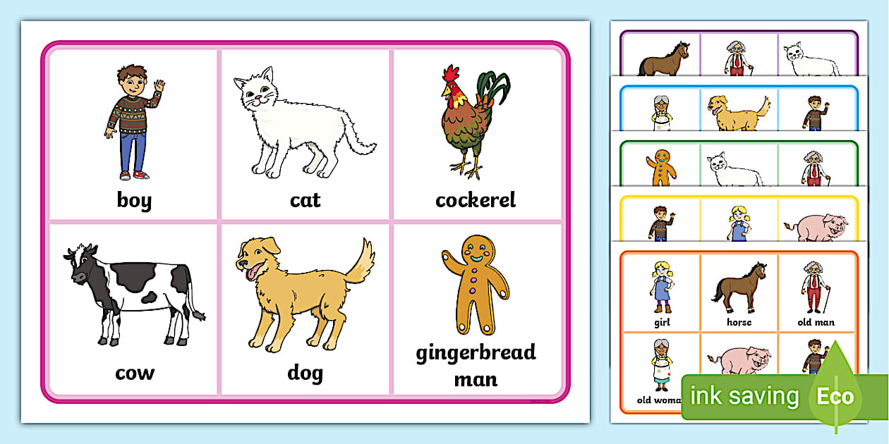 Gingerbread Man Bingo and Lotto Game (teacher made) - Twinkl