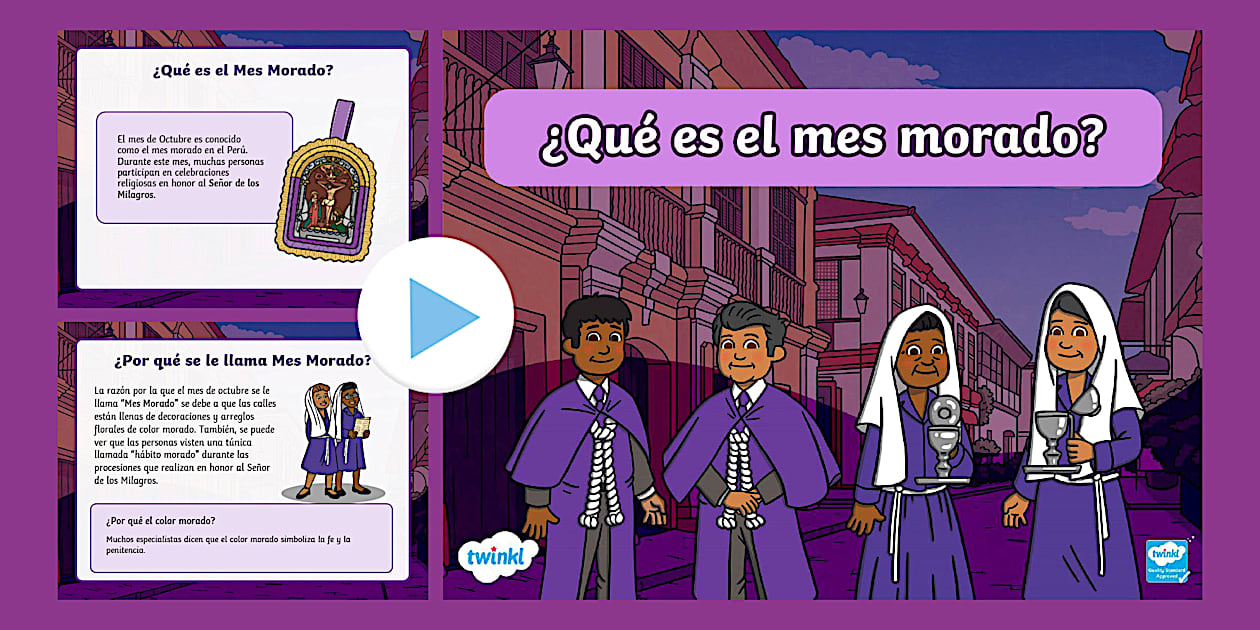 PowerPoint: ¿Qué es el mes morado? (l'enseignant a fait)