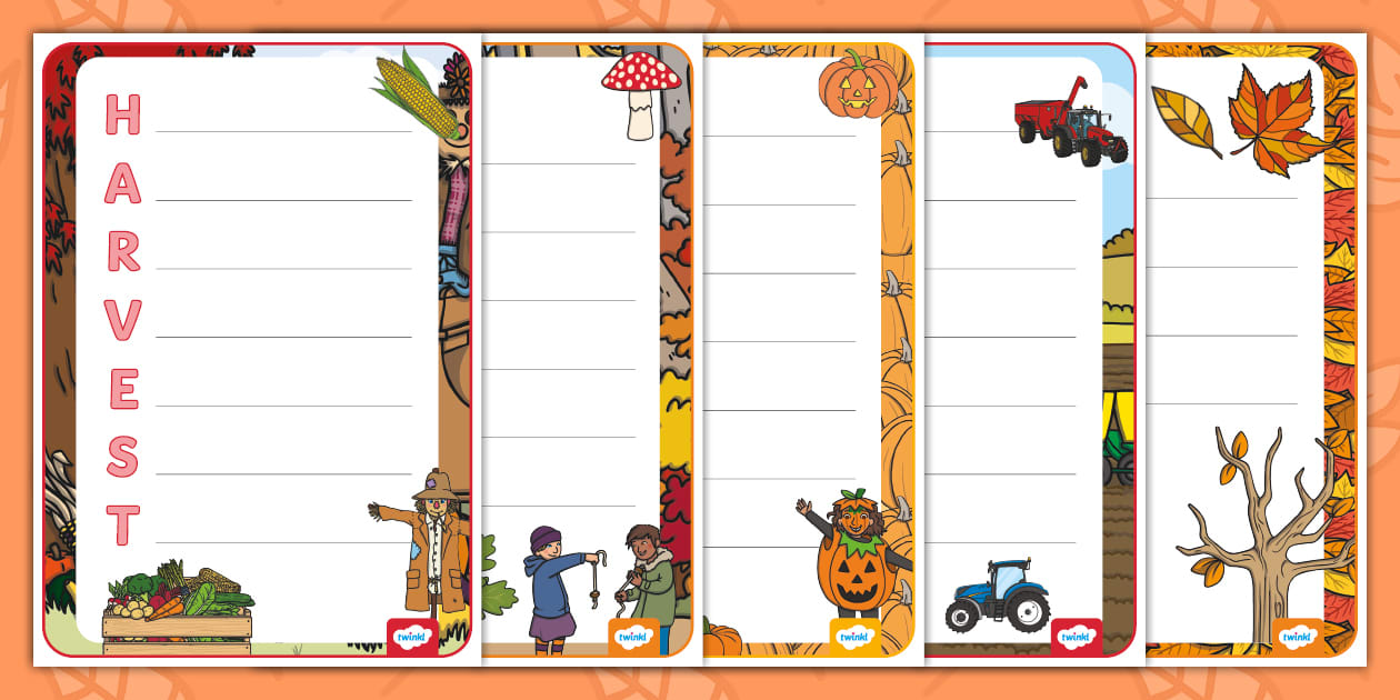 Harvest Acrostic Poem Templates | Harvest Poem - Twinkl
