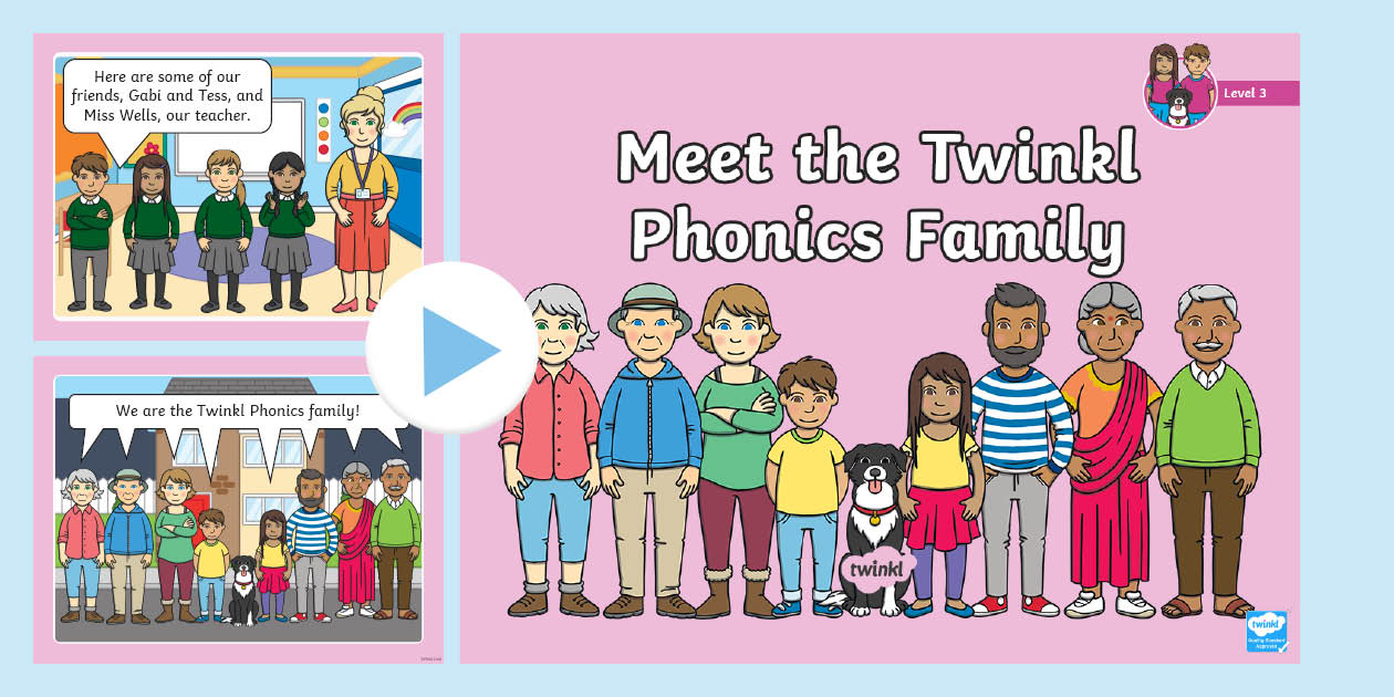 Meet the Twinkl Phonics Family Level 3 PowerPoint - Twinkl