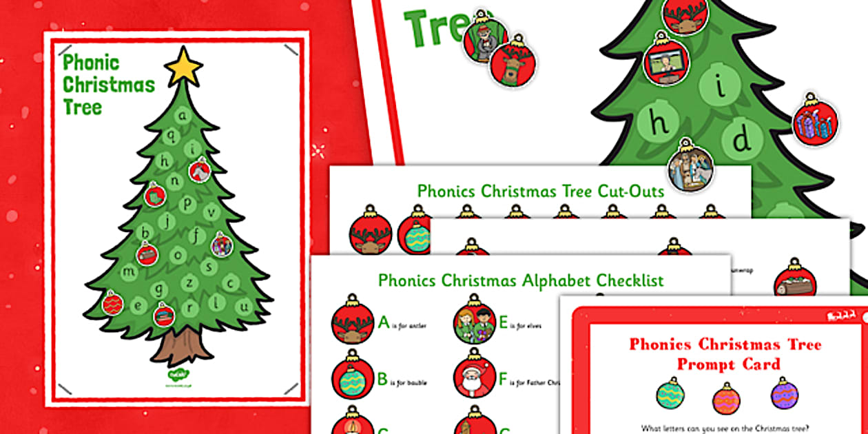 Interactive Phonic Christmas Tree Poster and Card Pack