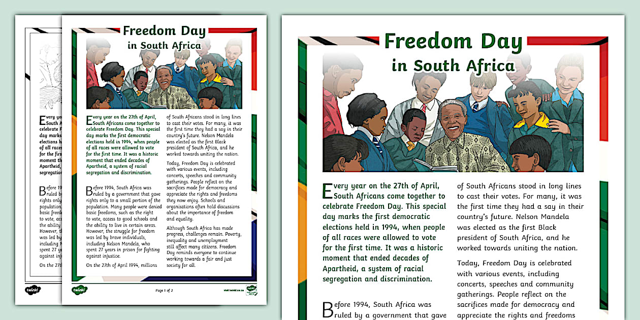 Freedom Day South Africa History - Twinkl South Africa