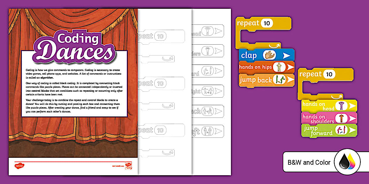 Sixth Grade Coding Dances Activity (teacher made) - Twinkl