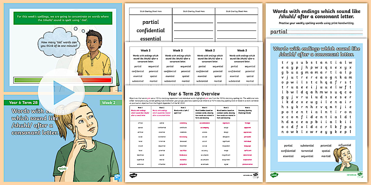 Year 6 Term 2B Week 2 Spelling Pack (teacher made) - Twinkl