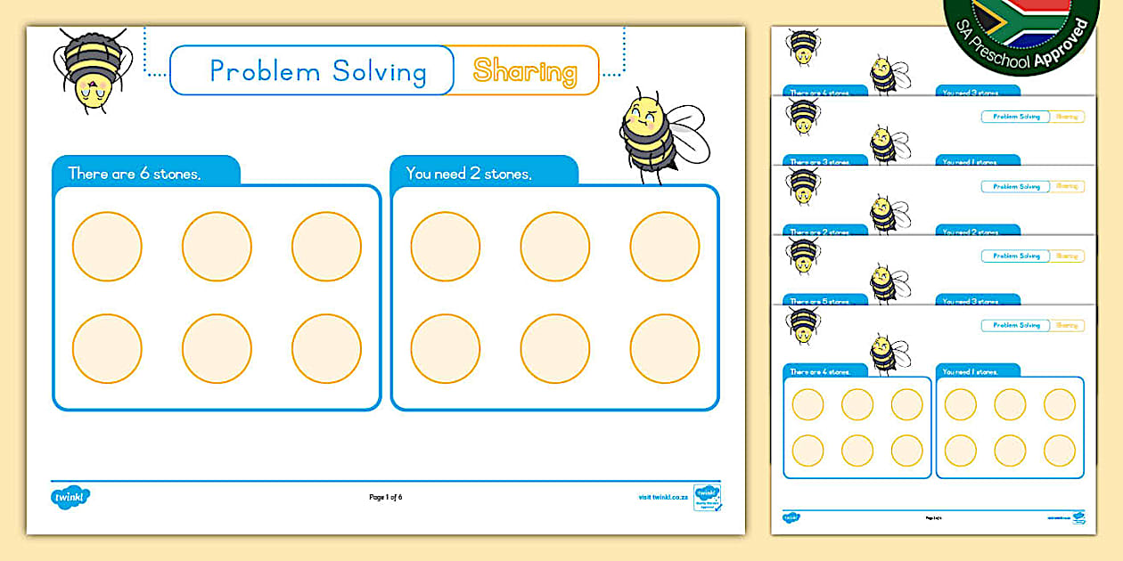 Preschool: Problem Solving - Sharing (teacher made) - Twinkl