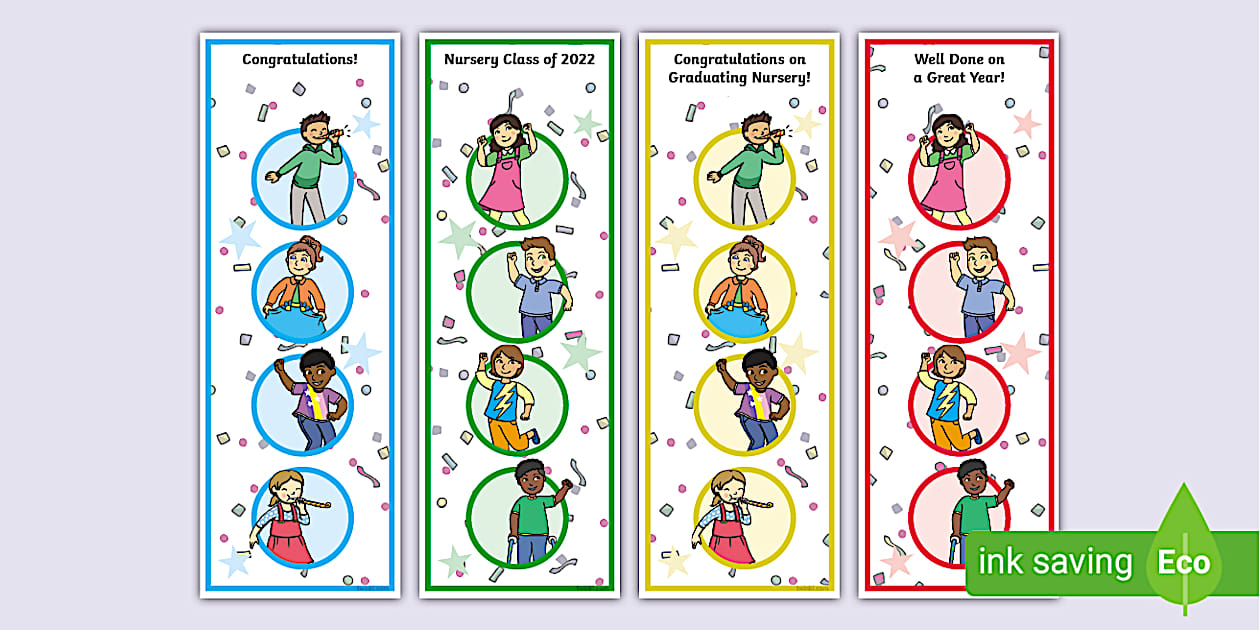 Nursery Graduation Bookmarks | Celebrations | Twinkl