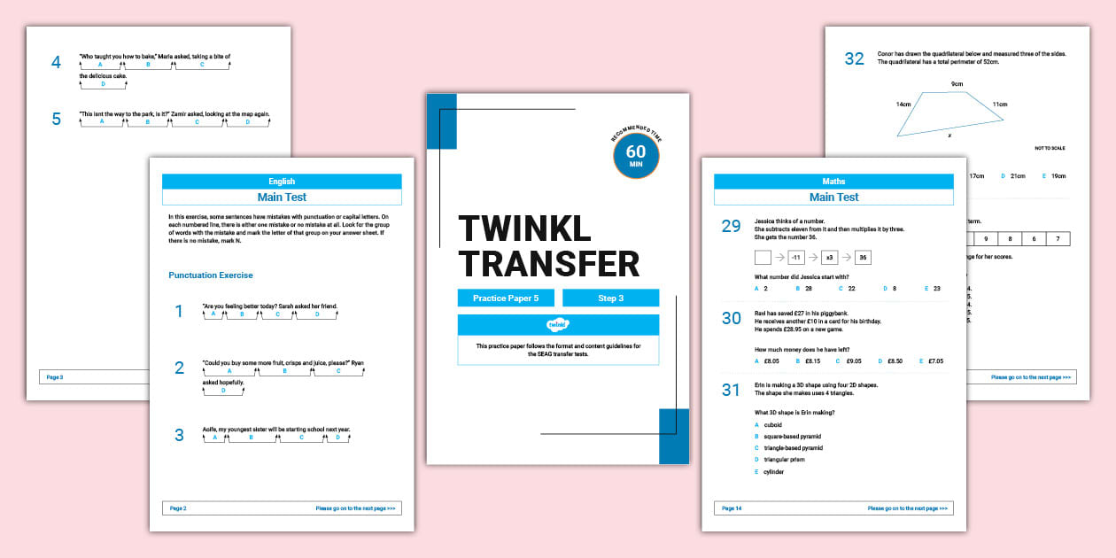 Transfer Test Step 3 Practice Paper 5 (teacher made)
