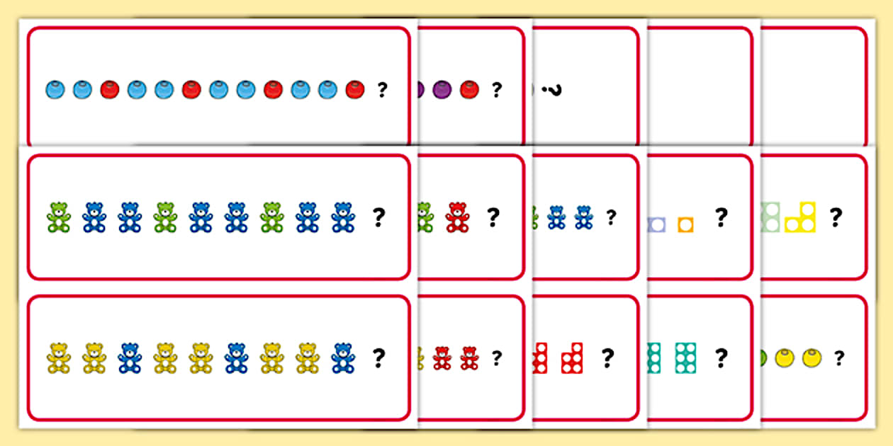 👉 Complex Repeating Pattern Cards (Teacher-Made) - Twinkl