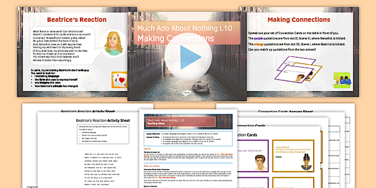 GCSE Much Ado About Nothing Lesson Pack 10: Making Connections