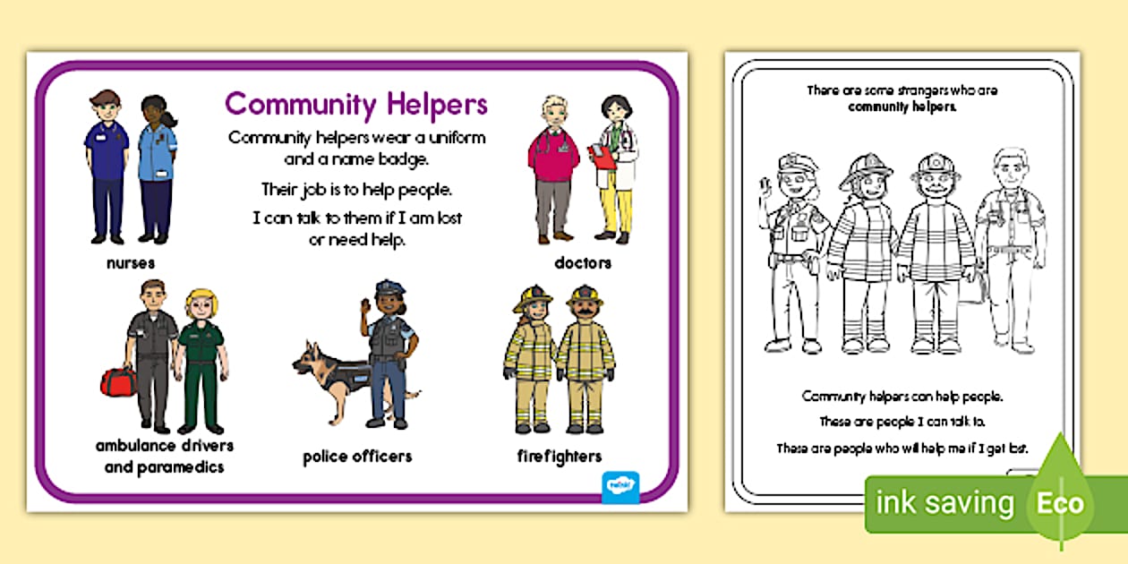 Strangers and Community Helpers Social Situation - Twinkl