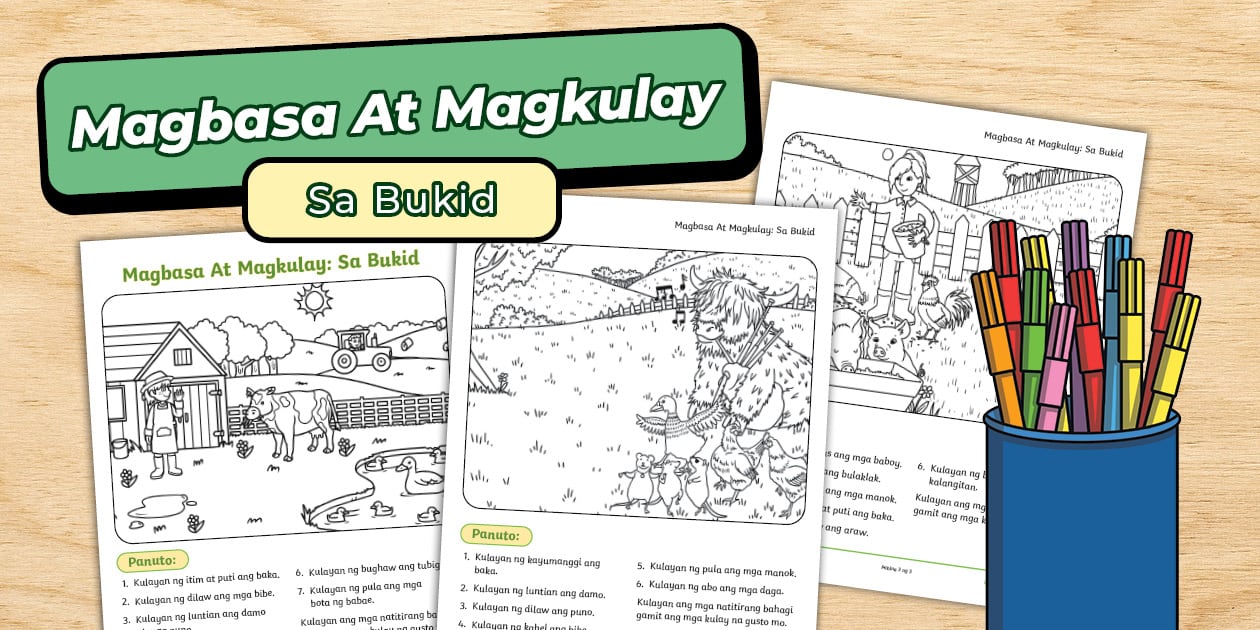 Magbasa At Magkulay: Sa Bukid | Grade 1 | Twinkl PH - Twinkl