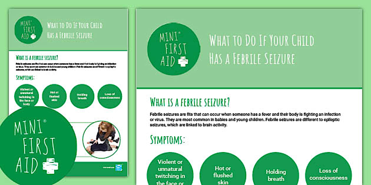 Mini First Aid: Signs of a Seizure in Children - Twinkl