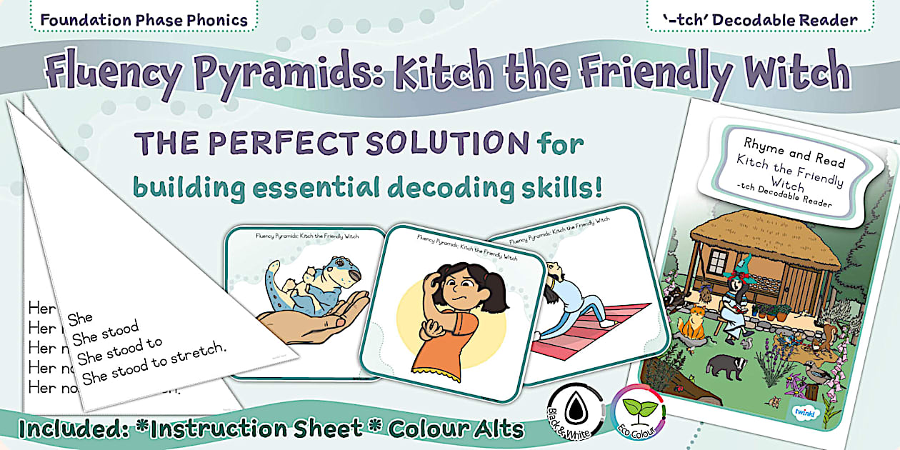 FP Phonics -tch Decodable - Fluency - Kitch Friendly Witch