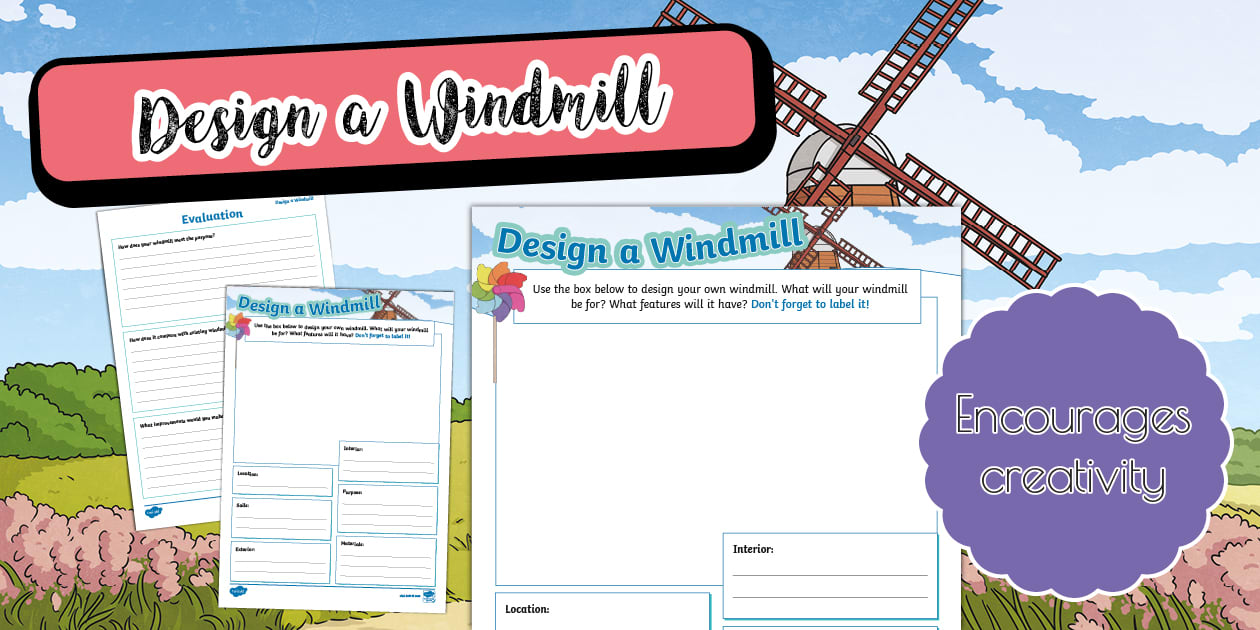 Design a Windmill Worksheet