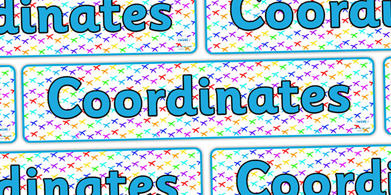 Coordinates Display Banner (teacher made) - Twinkl