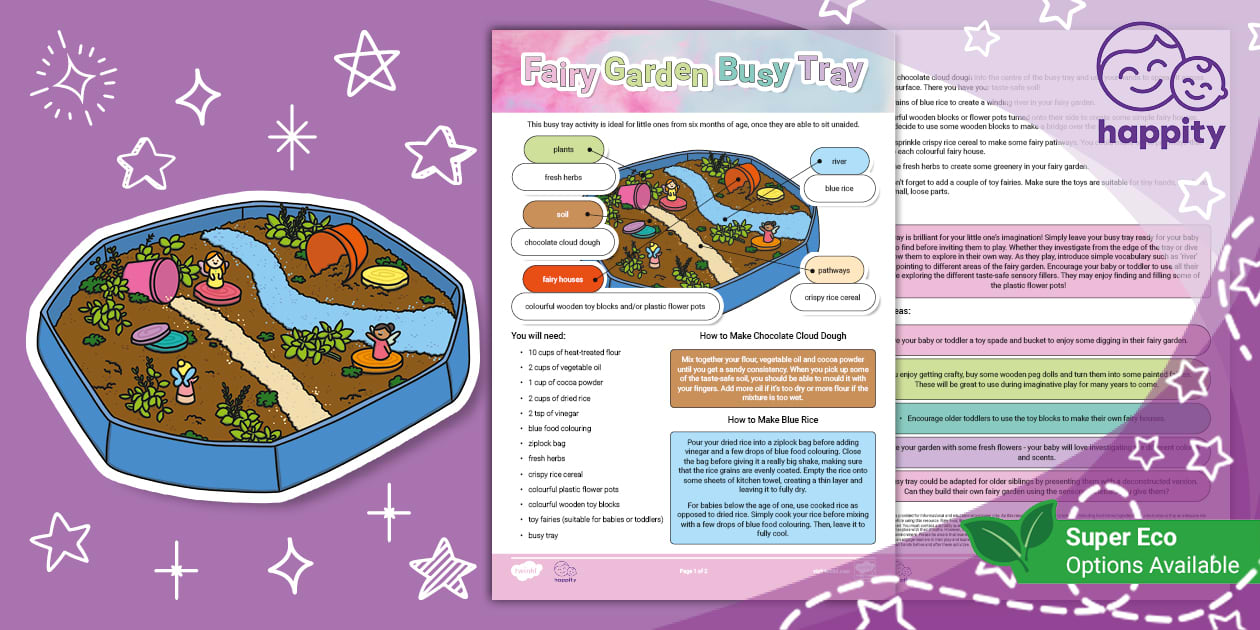 FREE! - Fairy Garden Busy Tray (teacher made) - Twinkl