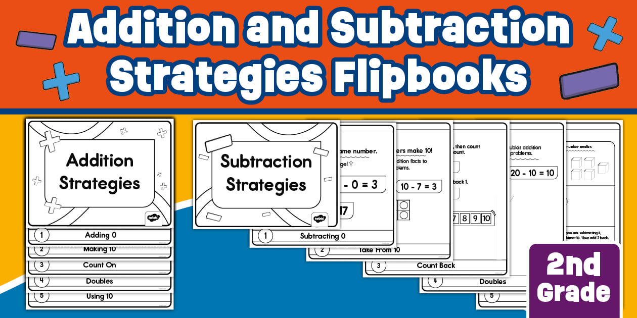 Add and Subtract Within 20 Mental Math Strategies Flipbooks